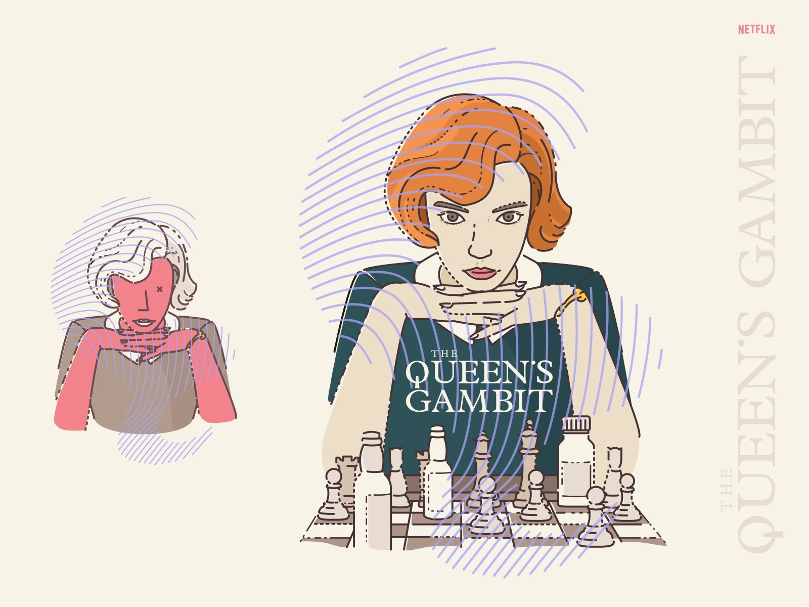 The Queen's Gambit by Aleksandar Savic / almigor on Dribbble