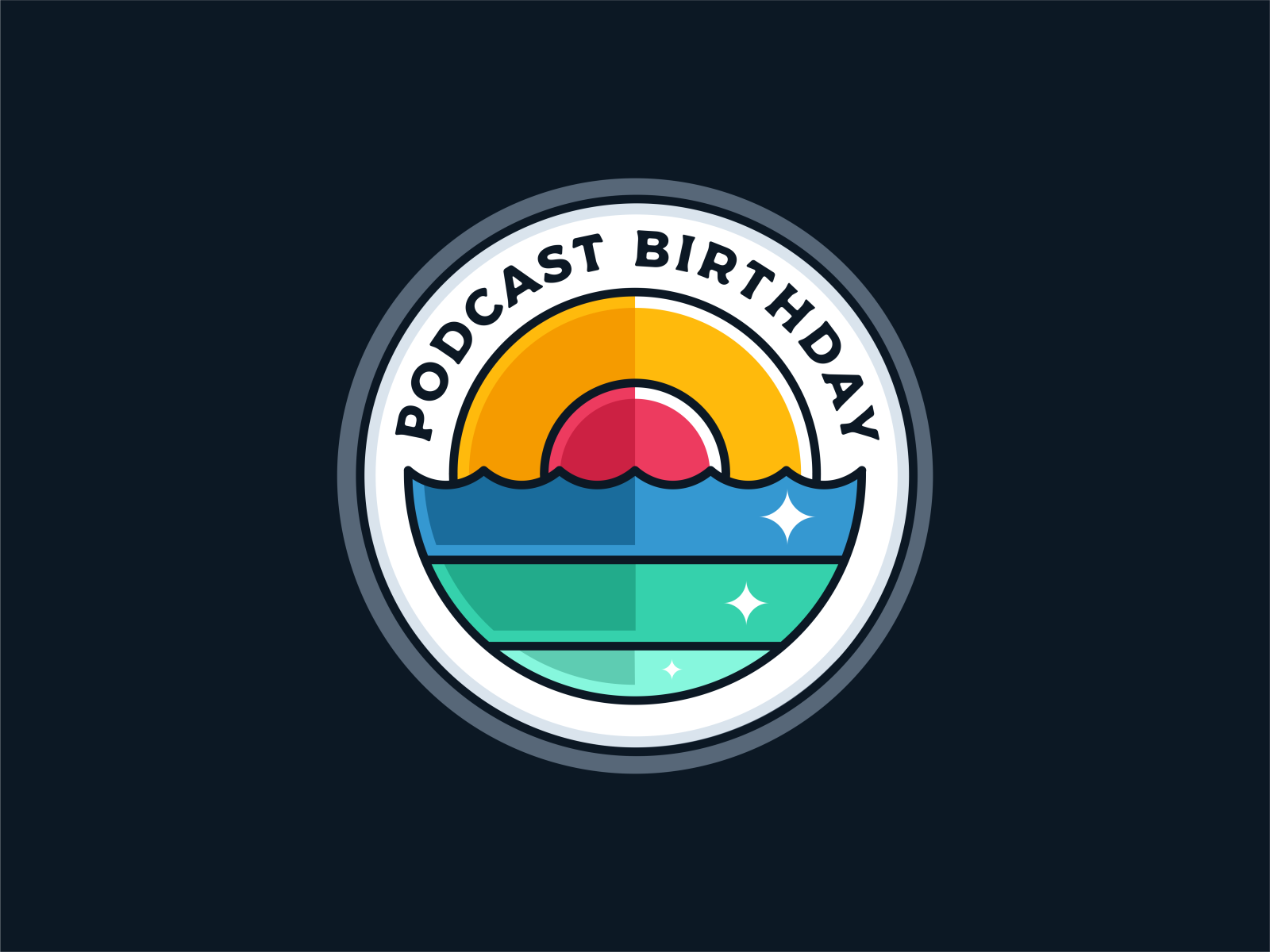 Podcast Birthday by Aleksandar Savic / almigor on Dribbble