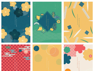 Japanese template vector. Line pattern in Asian style with Chine by ...