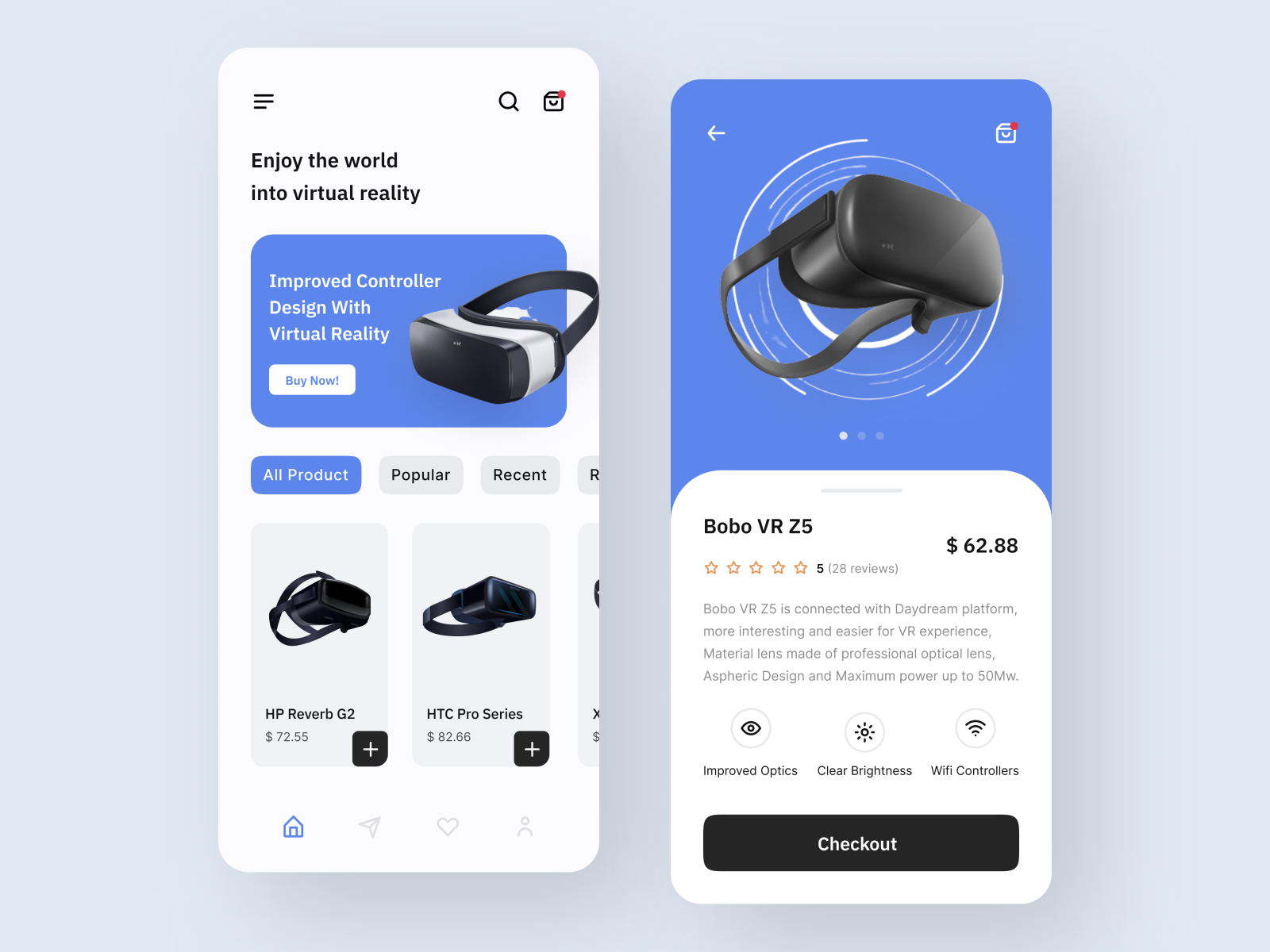 Mobile App - Virtual Reality by Raffialdo Bayu on Dribbble