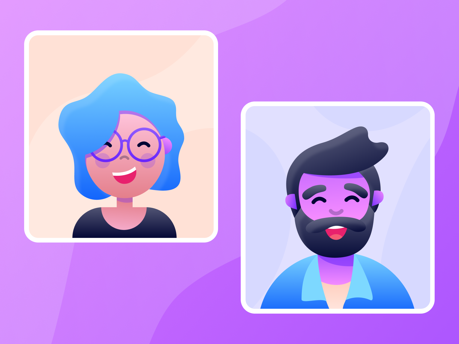 Character illustrations by Trevor Nielsen for Merlin on Dribbble