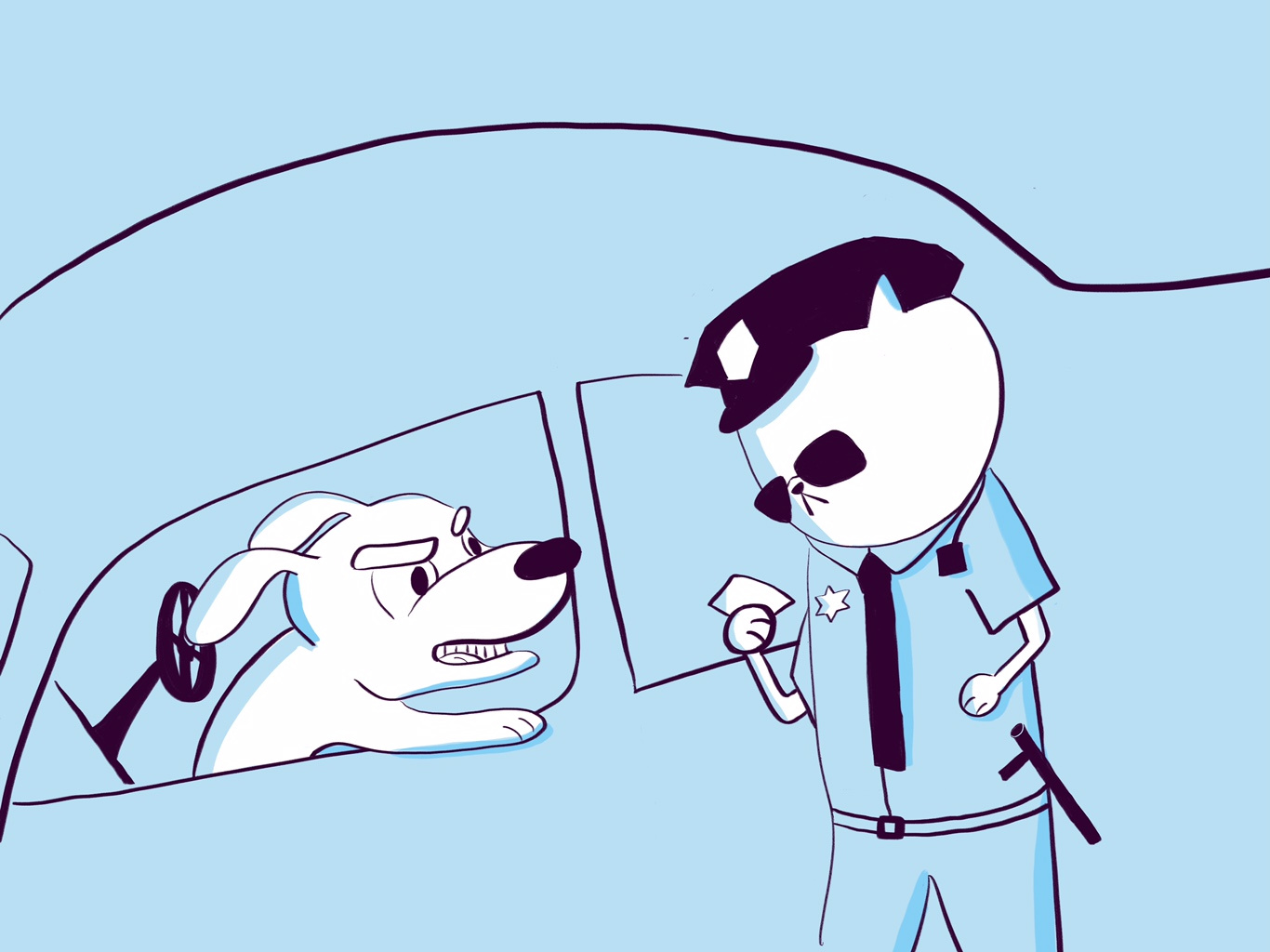 Enforcing the law by Beth Spencer on Dribbble