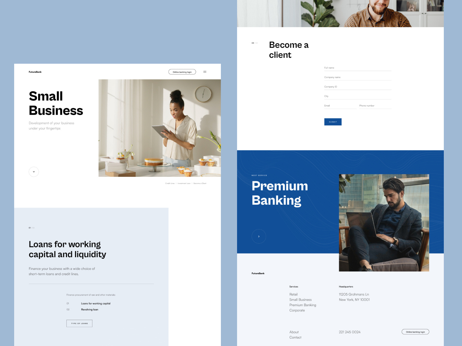 Bank Service Page Design by Broworks on Dribbble