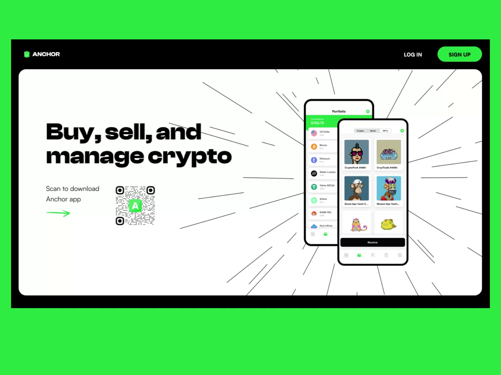 Anchor App Landing Page by Broworks on Dribbble