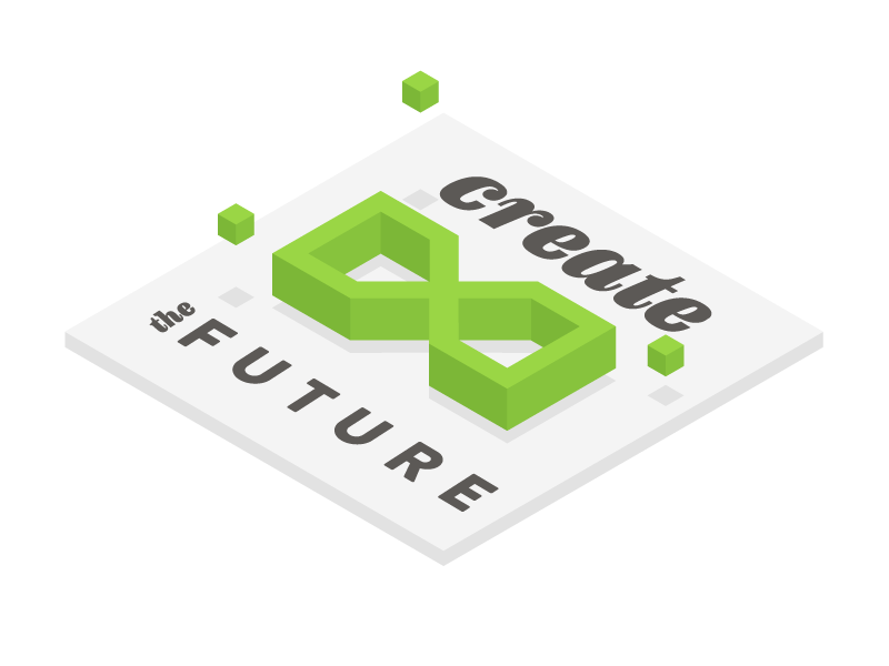 Create the Future by Tyler Ackelbein for The Infinite Agency on Dribbble