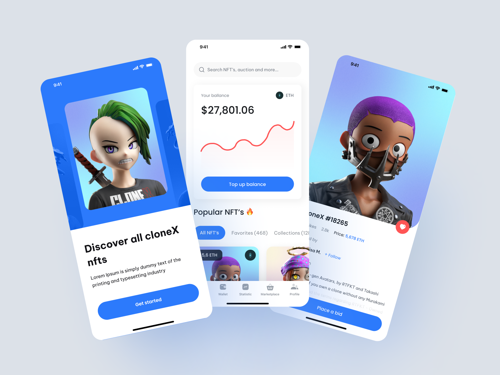 Olympus nft mobile version by Afiq Rzayev on Dribbble