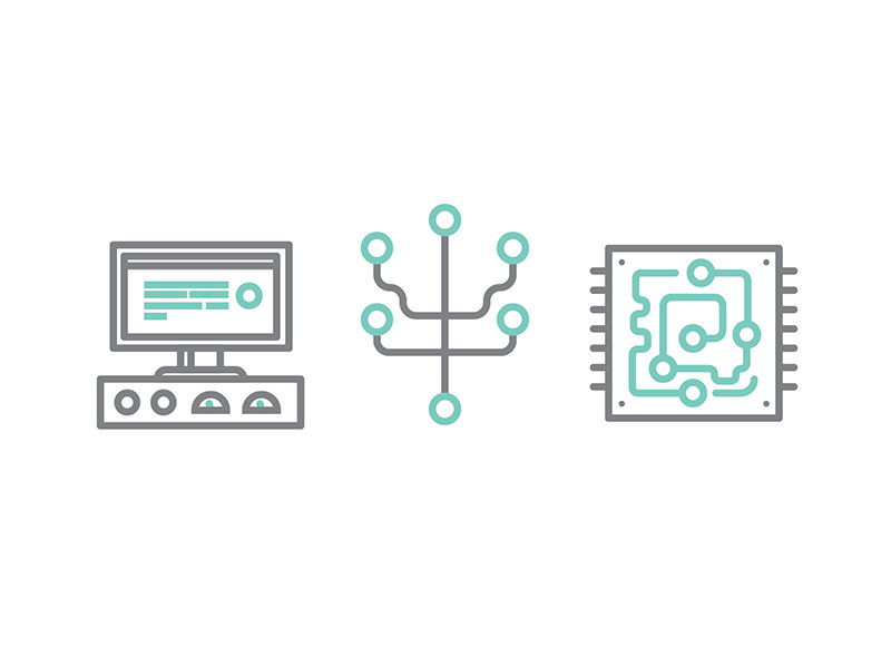 Tech Icons by Michael Brewer on Dribbble
