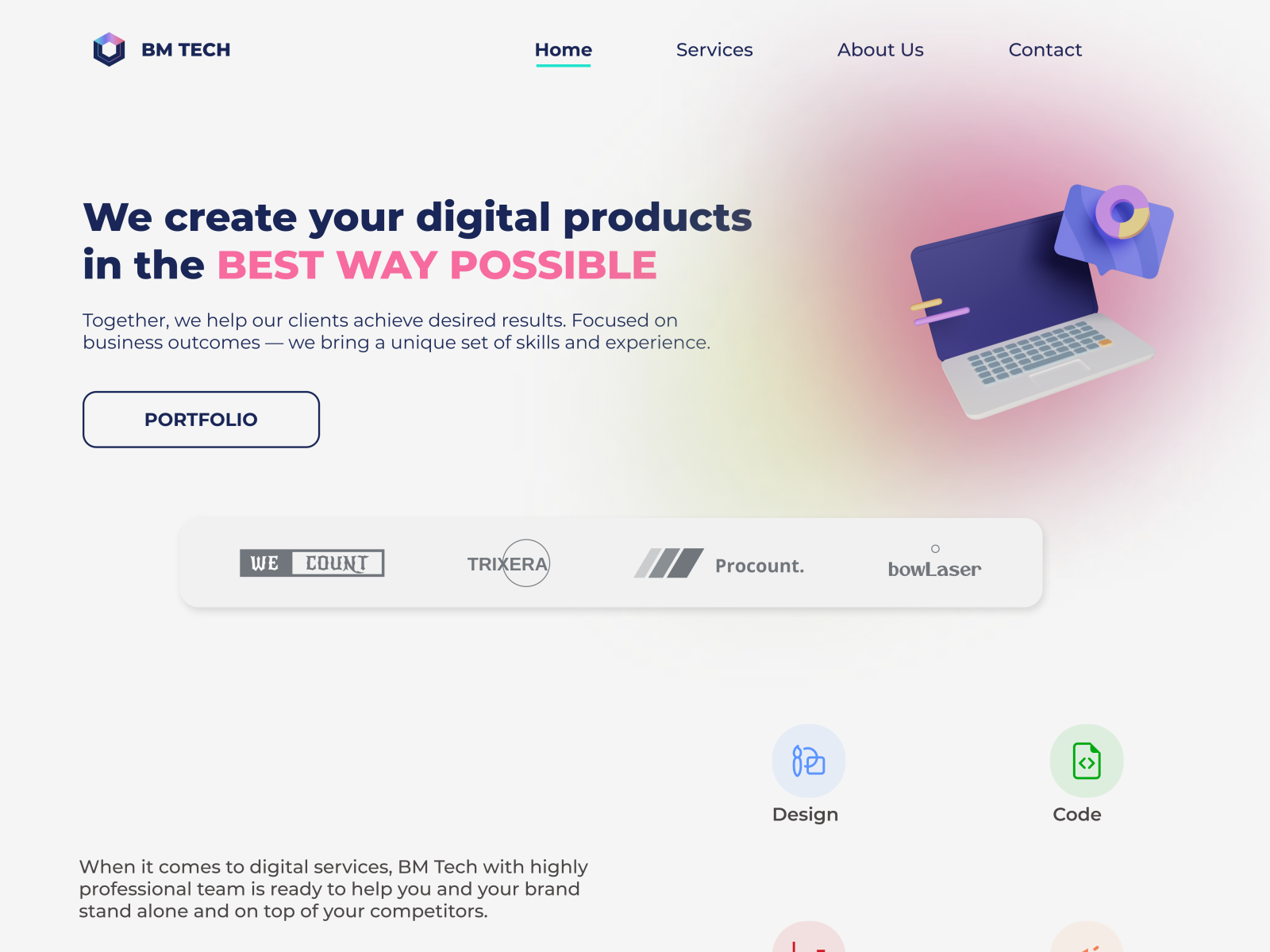 Digital Agency website by Sopo Maglakelidze on Dribbble