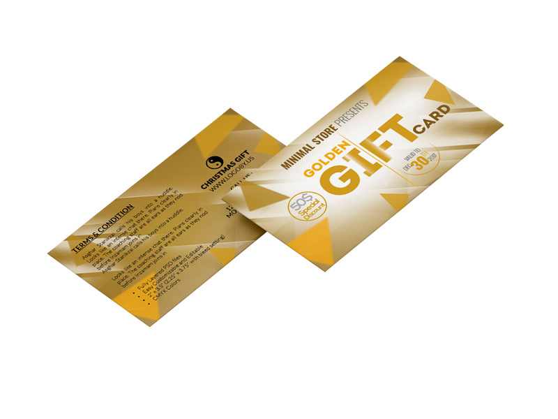 Minimal Store Gift Card by Shuja on Dribbble