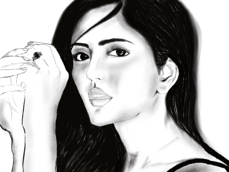Actress realistic sketch... by Anil P R on Dribbble
