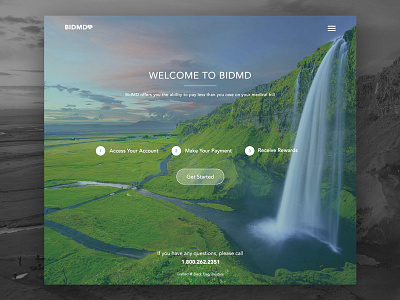 Welcome Screen by Corey Lewis for Black Flag Creative on Dribbble
