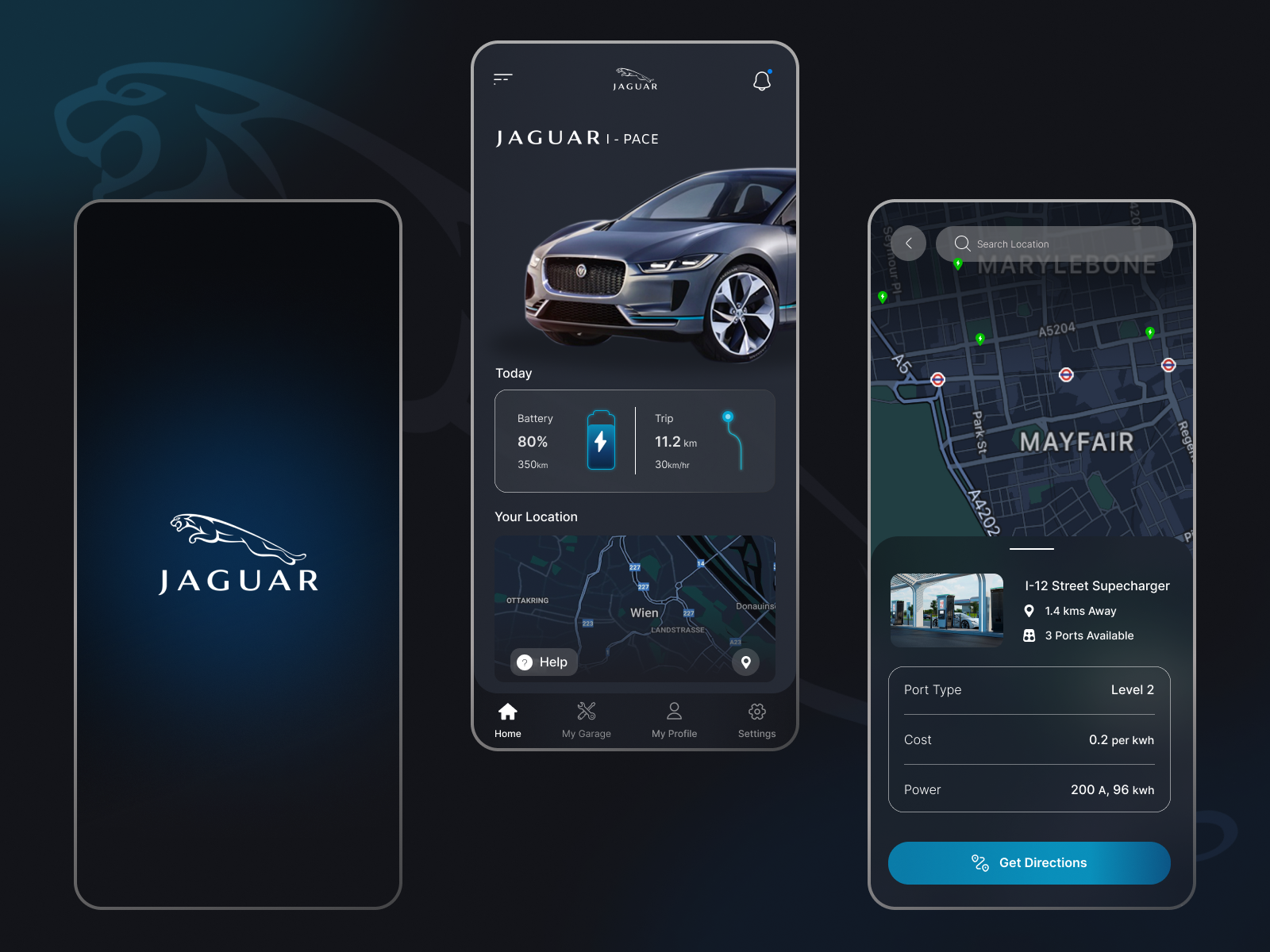 Jaguar EV App Design by Akhilesh Bhaisora on Dribbble