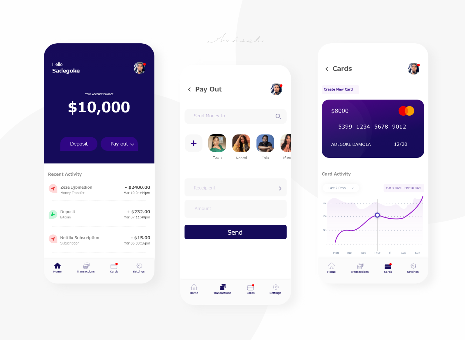 Fintech Wallet Project by SEH KILO on Dribbble