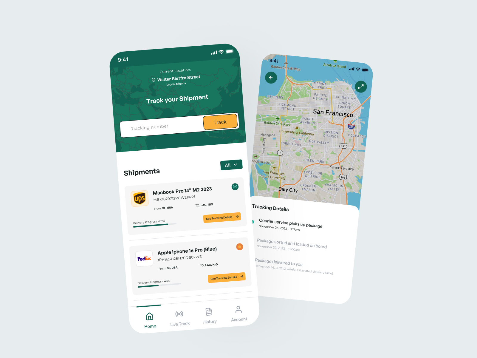 TRAIVE - Shipment Tracking Made Easy by Emmanuel Chukwuemeka on Dribbble