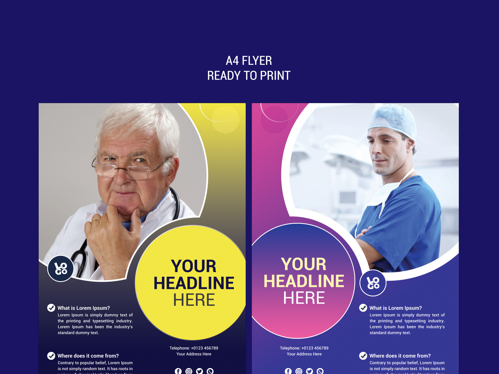 Flyer Design Template by PSR STUDIO on Dribbble