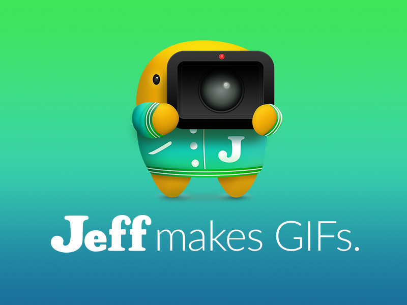 Jeff Makes GIFs by sandra mills for Robots and Pencils on Dribbble