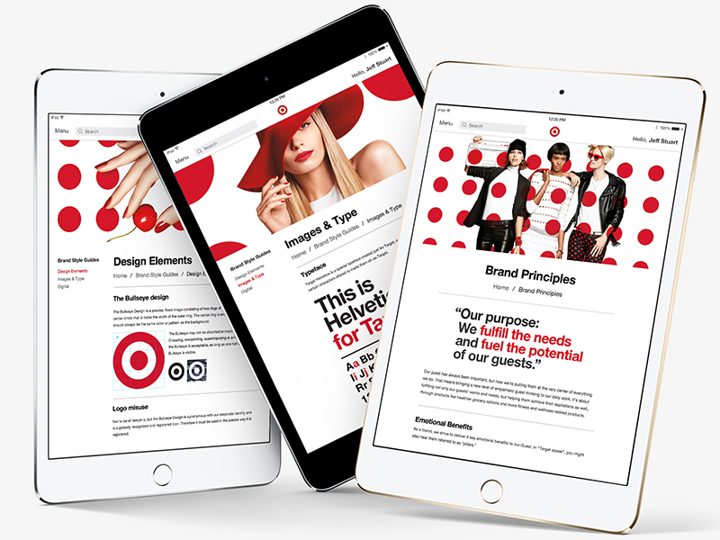 Target's Global Brand Guidelines Site by Jeff Stuart on Dribbble