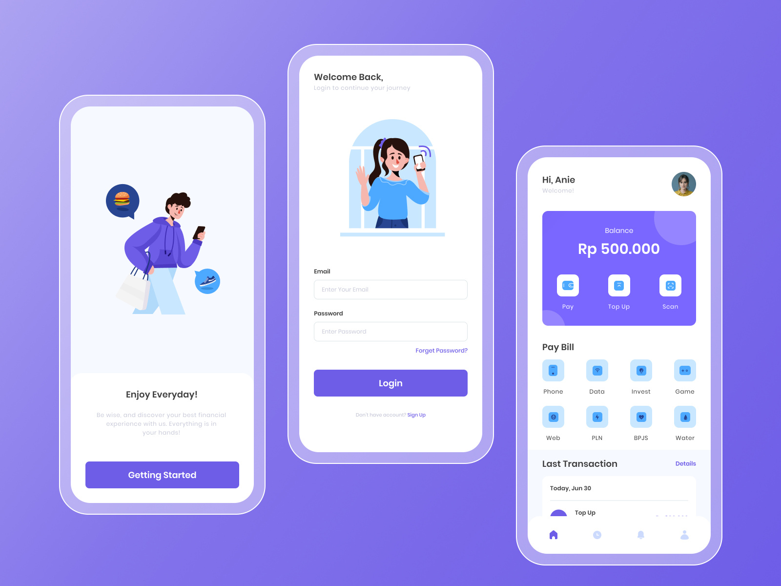 Money App | Track your transaction by Helmi Julian on Dribbble