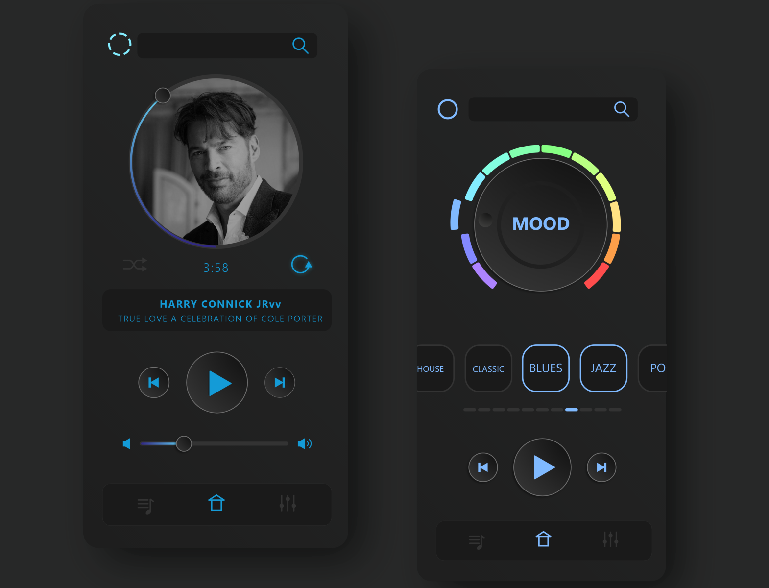 Mood Player by Samaneh Khedmatloo on Dribbble