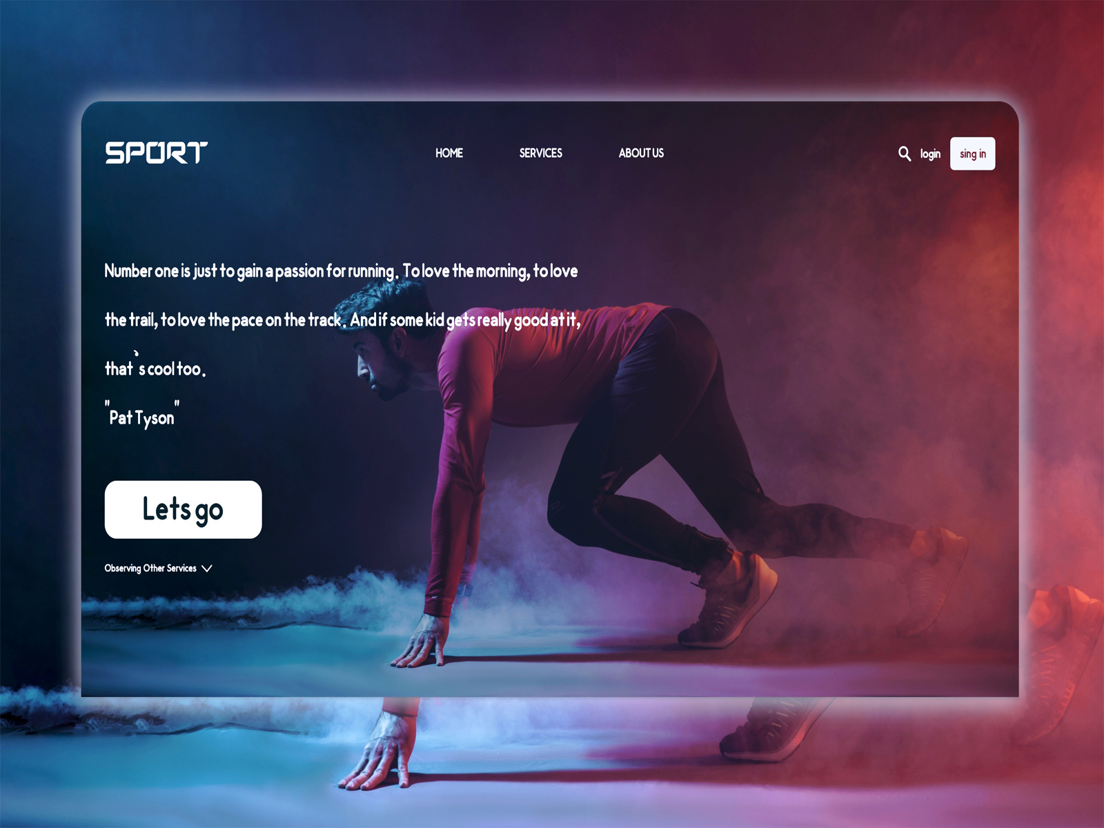 Sports website UI by Alireza_Uiux on Dribbble
