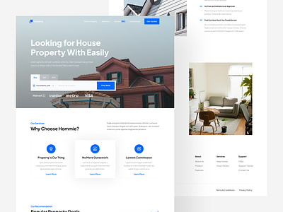 Hommie - Real Estate Landingpage by Rizal Ahmad ︎ for Talkin Studio on ...