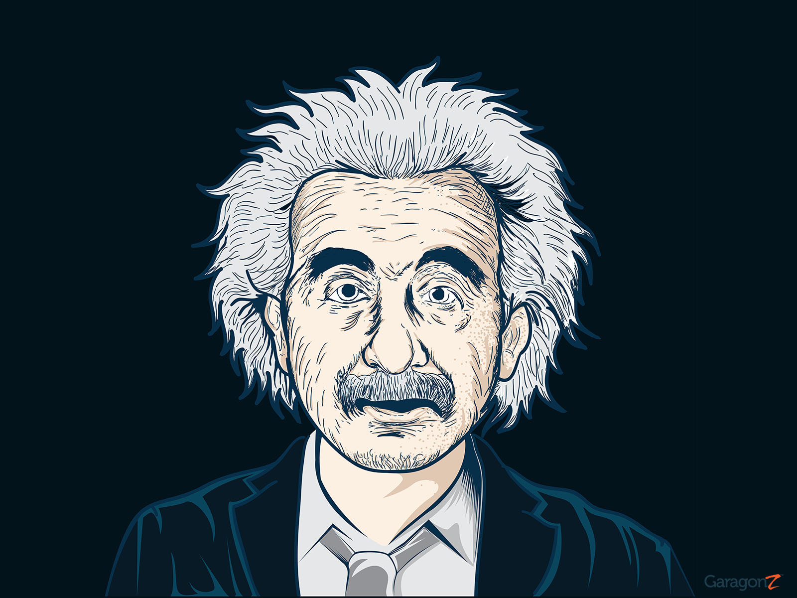 einstein vector art by Anggara Ts on Dribbble