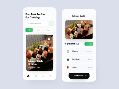 Recipe App by Arya Wijaya Kusuma for Plainthing Studio on Dribbble