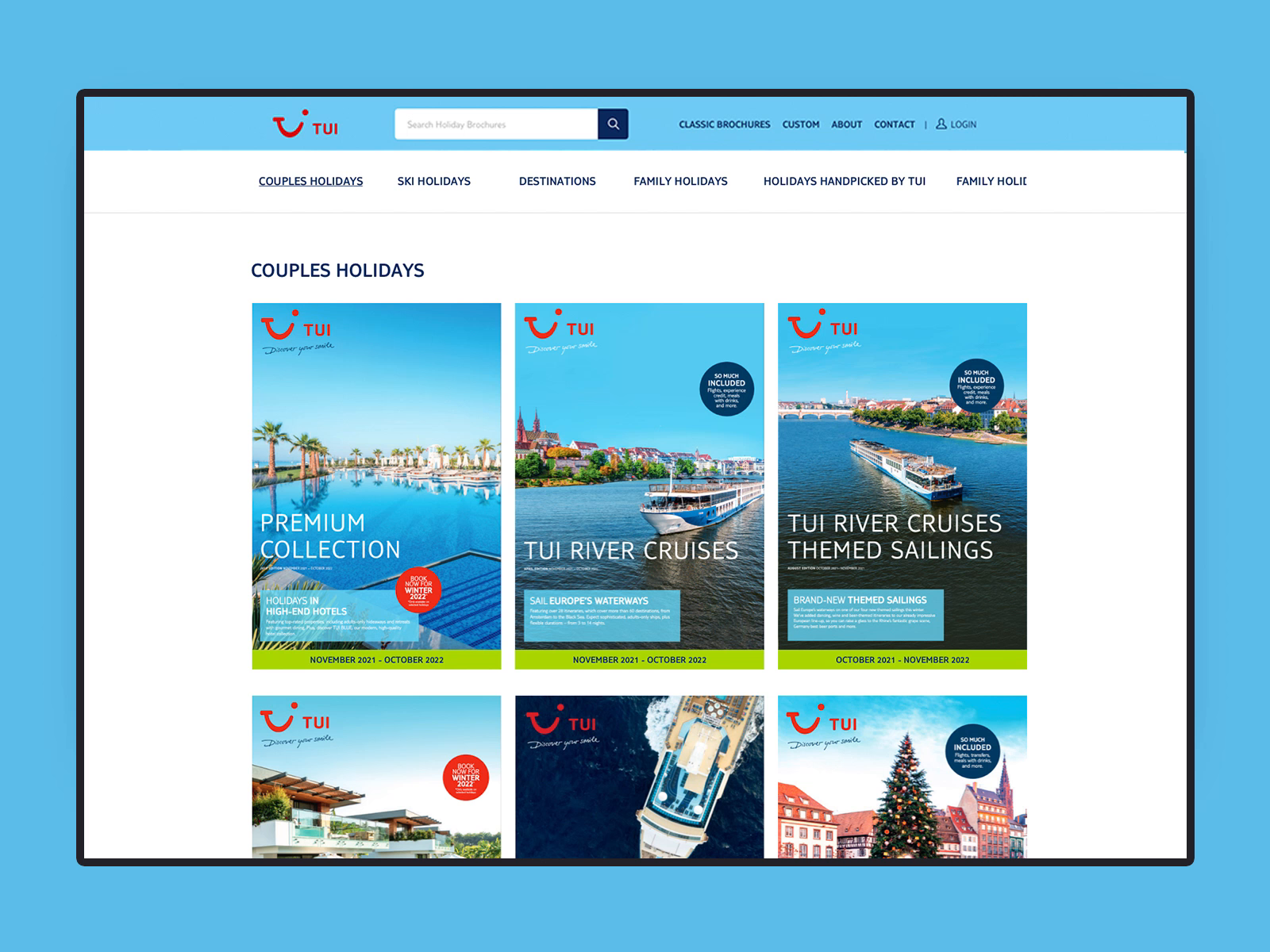 TUI Brochure Ordering Microsite Design by Emma Houghton on Dribbble