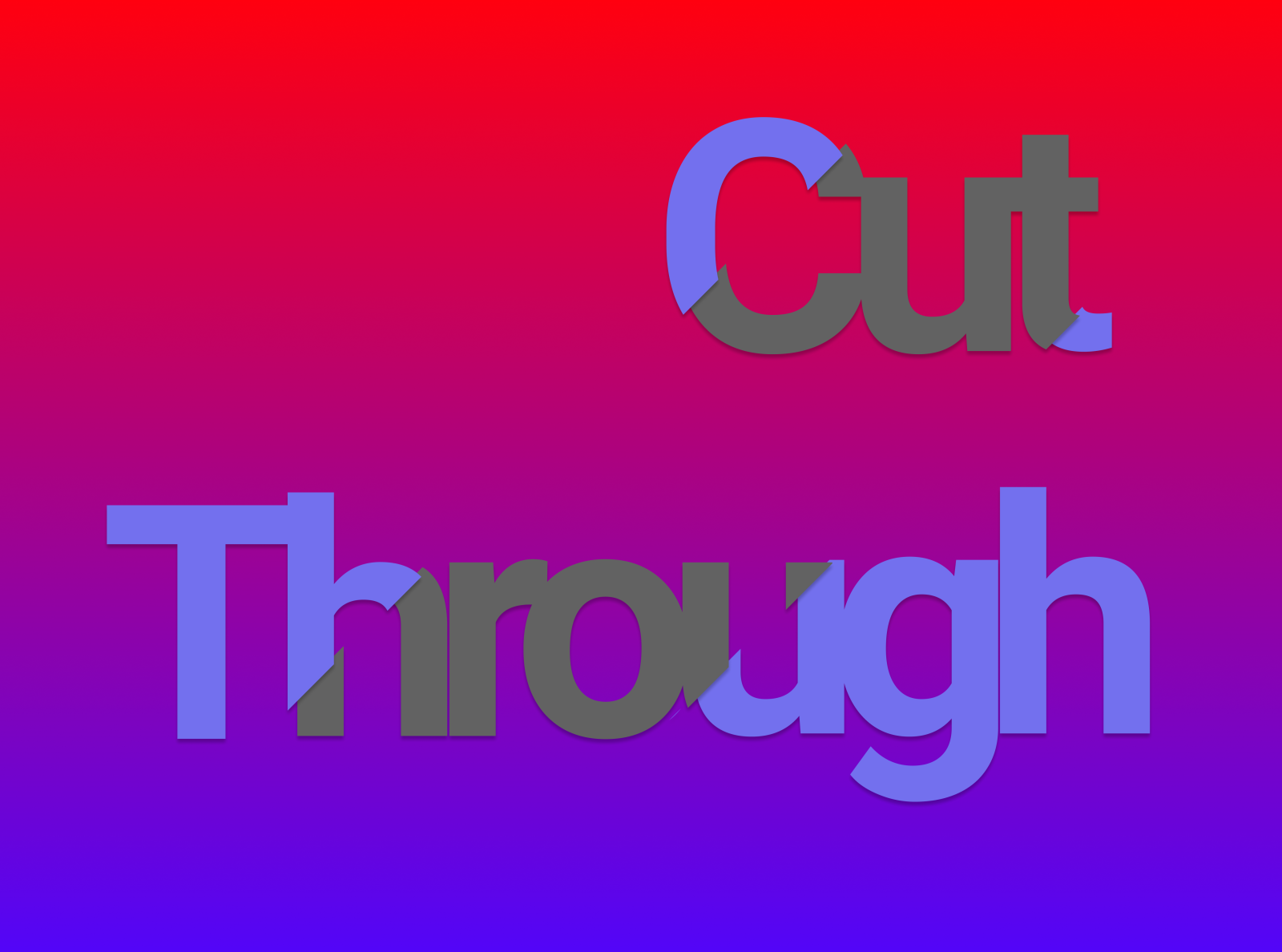 Abstraction Text Cut by Muhammed Tausif on Dribbble