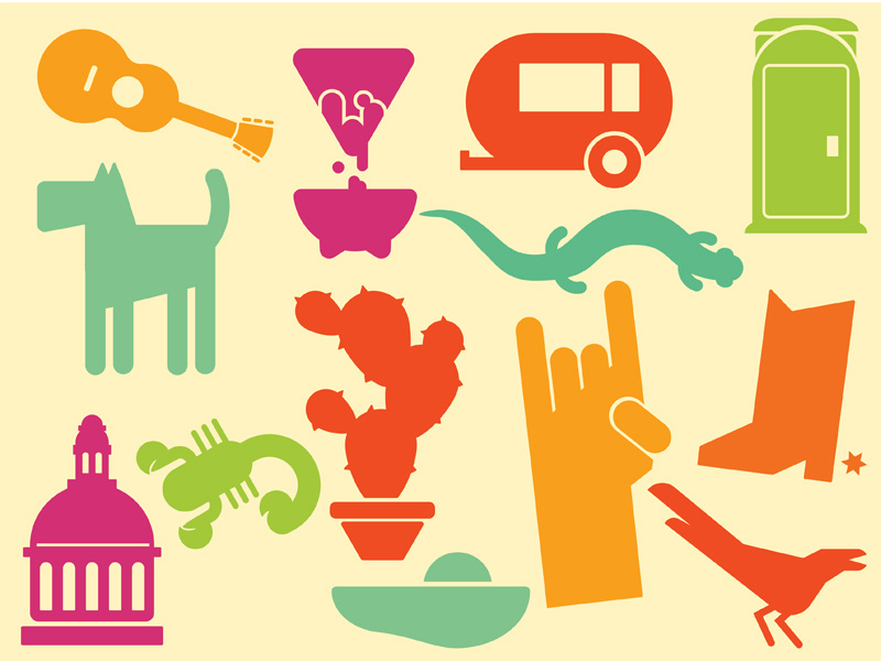 Austin icons by Bradley Jackson on Dribbble