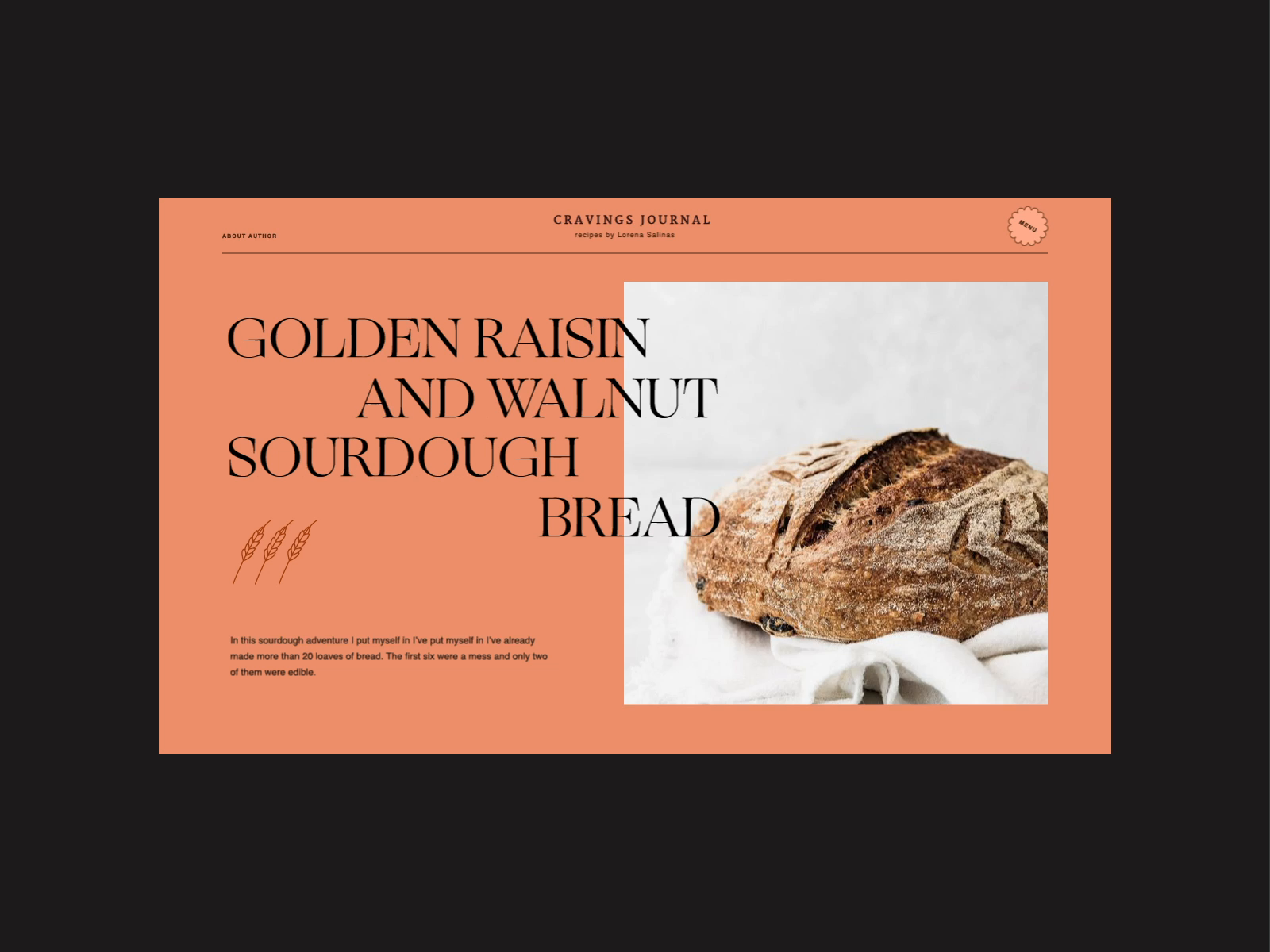 Cravings Journal recipe by Daria Lomova on Dribbble