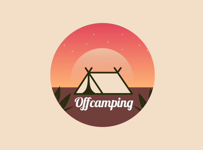 Off Camping Logo by David Istrati on Dribbble