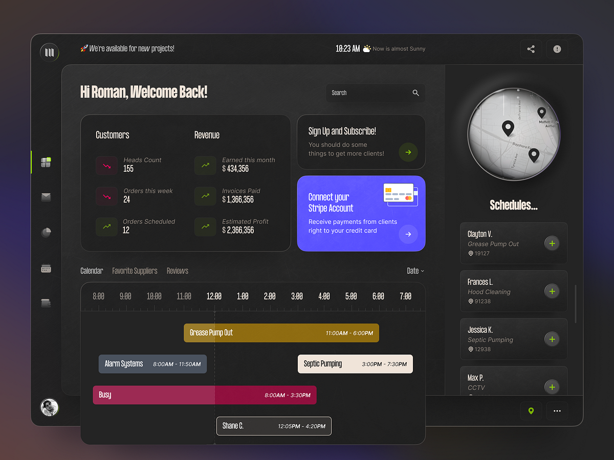Delivery Dashboard 🚚 by Petr Dudchenko👋 for Syndicode on Dribbble