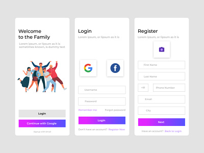 Simple Login Page by kamalesh kattamuri on Dribbble