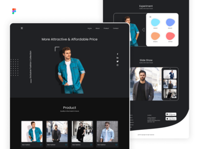 Fashion UI Dark by Luxuri on Dribbble