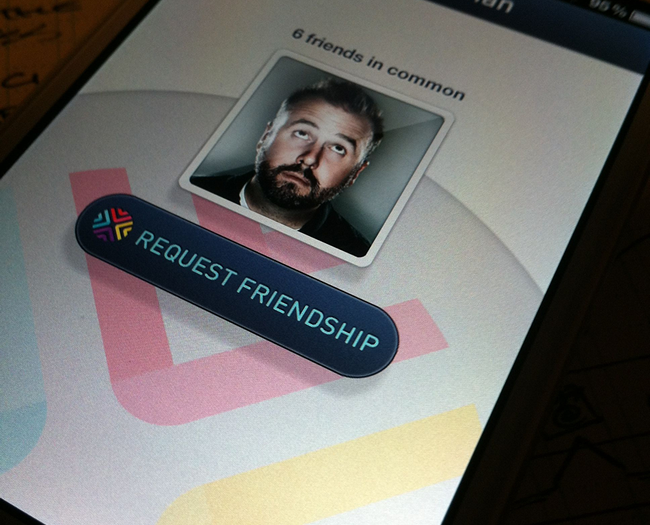 iPhone Friend Request by Eric Hoffman on Dribbble
