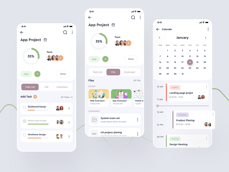 Project Management App by Nasir Nurency on Dribbble