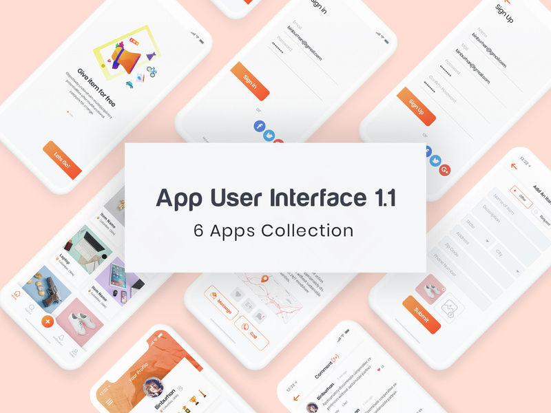 App User Interface collection 1.1 by Nasir Uddin on Dribbble