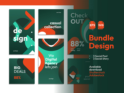 Social Media Kit | Bundle Design Template by Naufal Milan on Dribbble