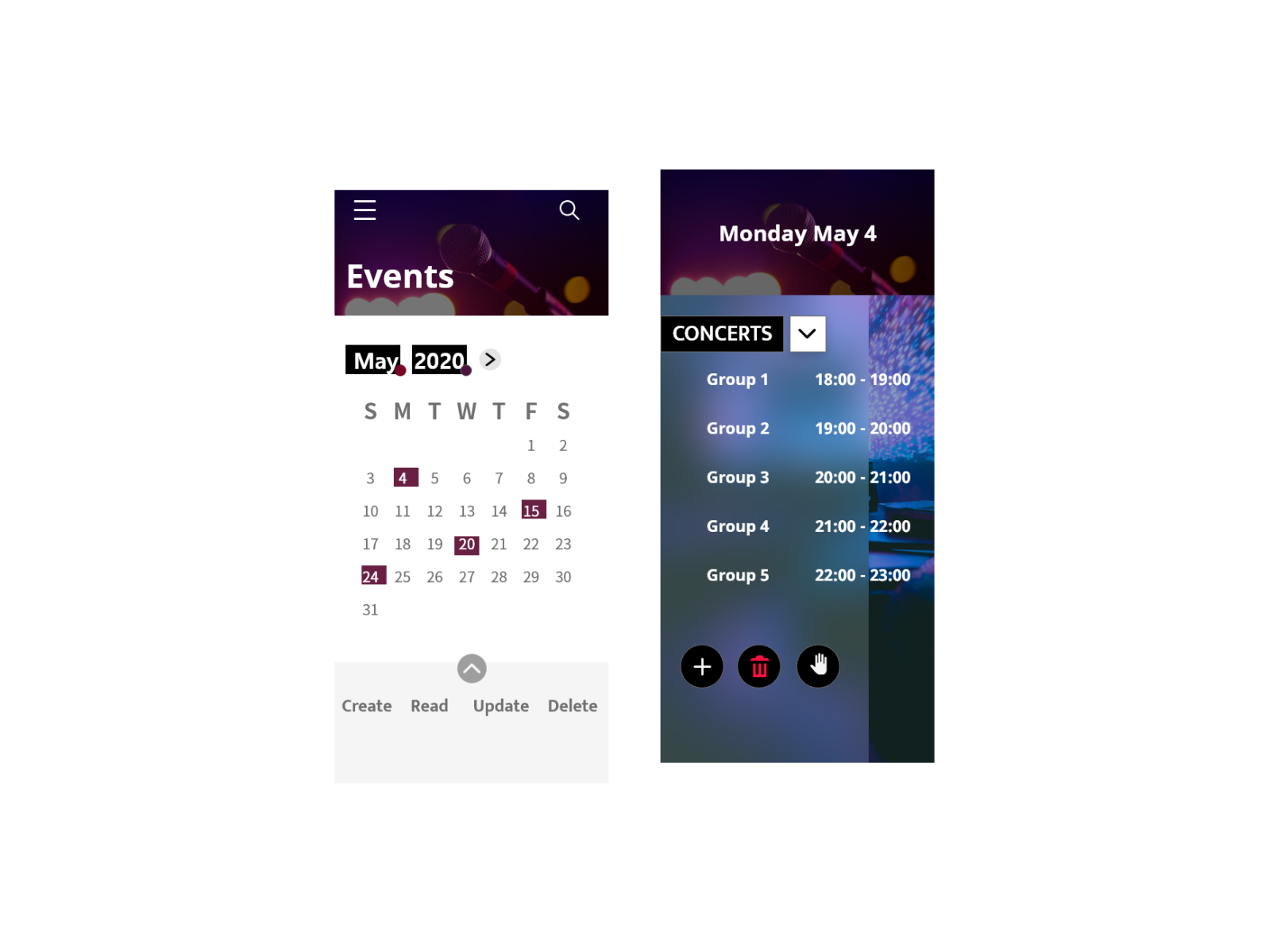 Daily UI: Calendar #038 by Arely Rosas on Dribbble