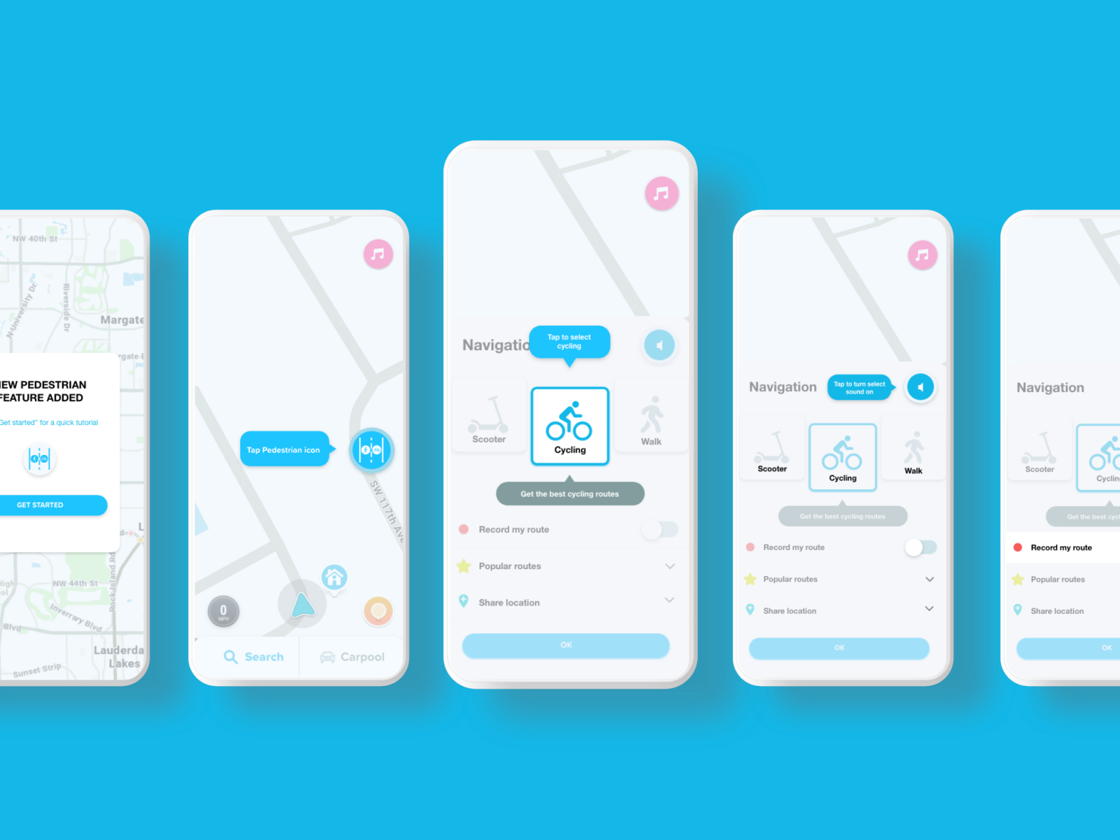 Waze Pedestrian Feature by Bianca on Dribbble