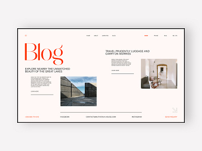 MH - Guest House Landing Page by Nikola Uzunov ☛ on Dribbble