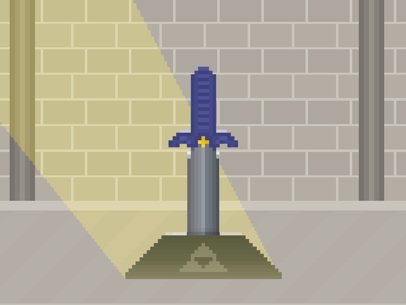 Master Sword - Pixels by Kevin Jones on Dribbble