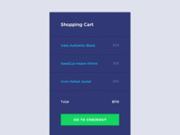 Checkout process by Jaromir Kveton on Dribbble