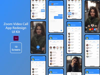 zoom video call app redesign by Glamorous Designs on Dribbble