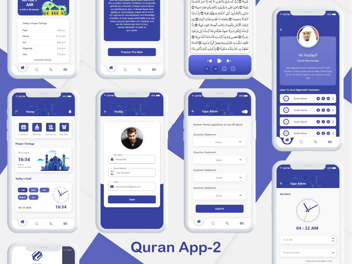 Quran App Design 2 by Glamorous Designs on Dribbble