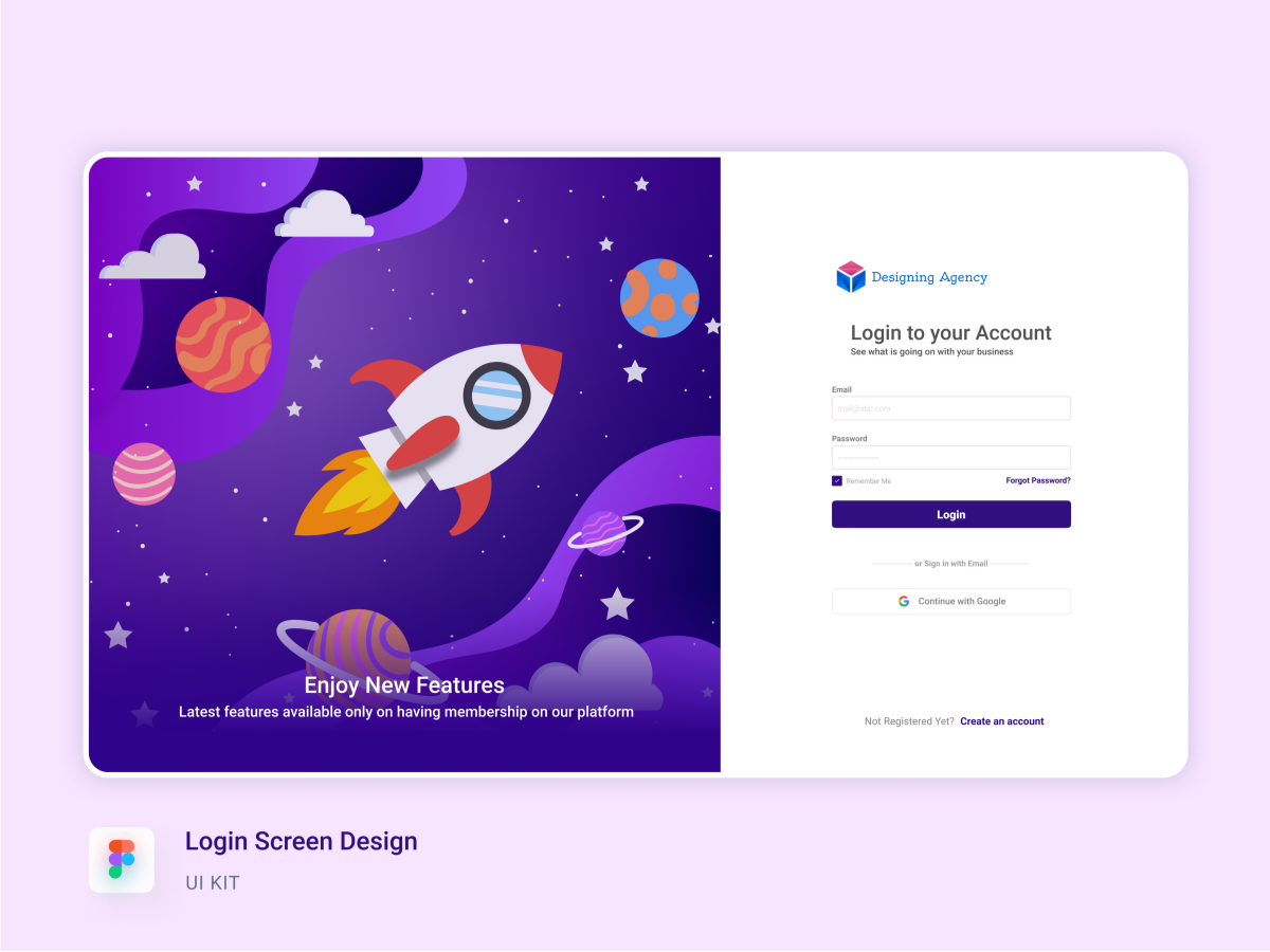 Login Screen Design by Glamorous Designs on Dribbble