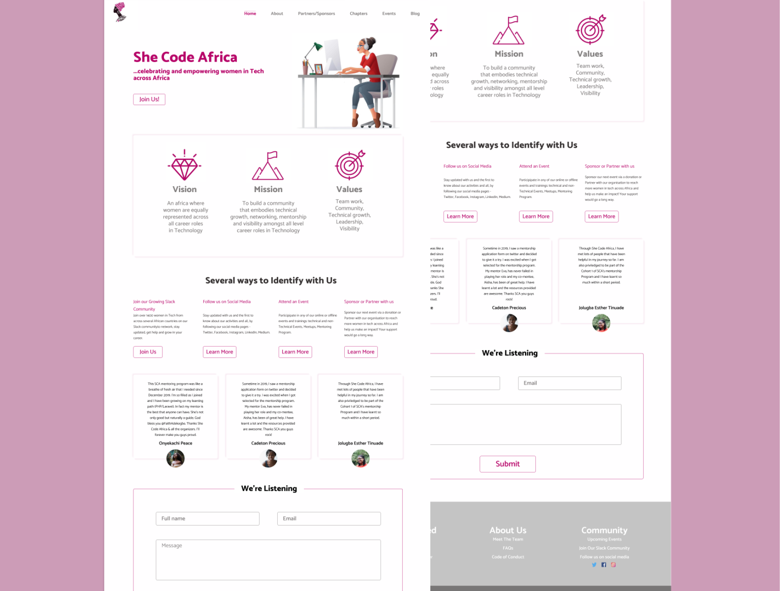 She Code Africa by Atinu Odunuga on Dribbble