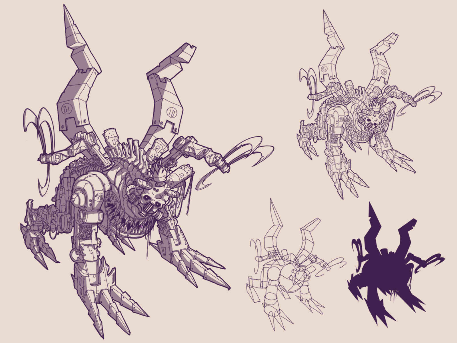 robot character design by Melba on Dribbble