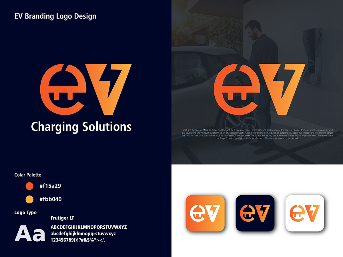 EV Charging Solutions Logo by Morsalin's Design on Dribbble